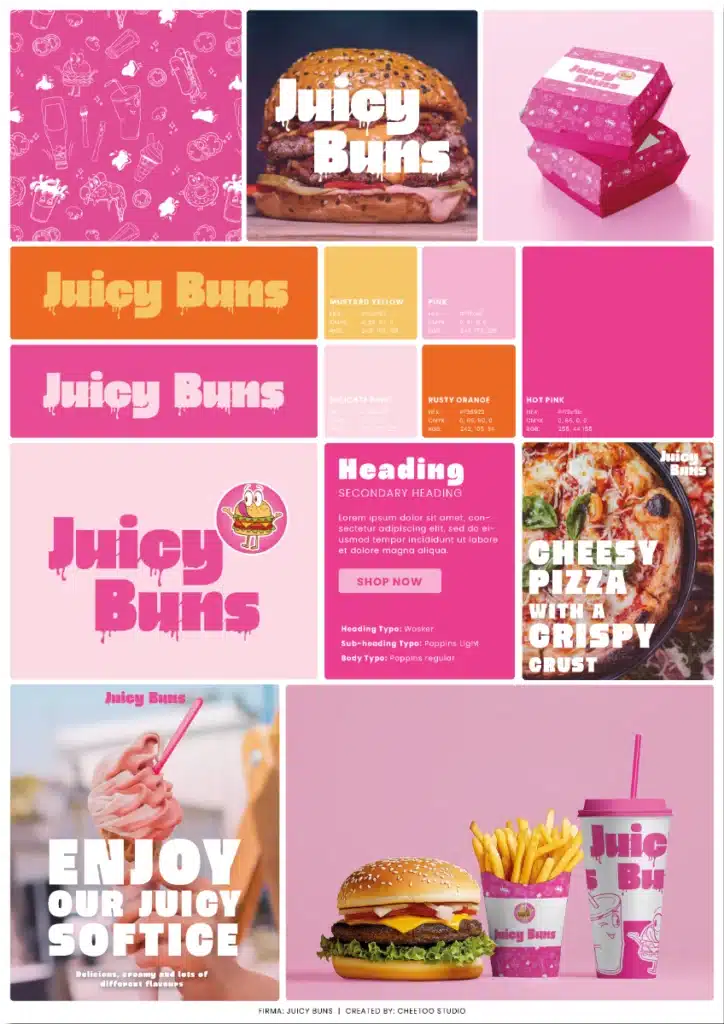 Juicy Buns - Visuel identitet med humor og pang